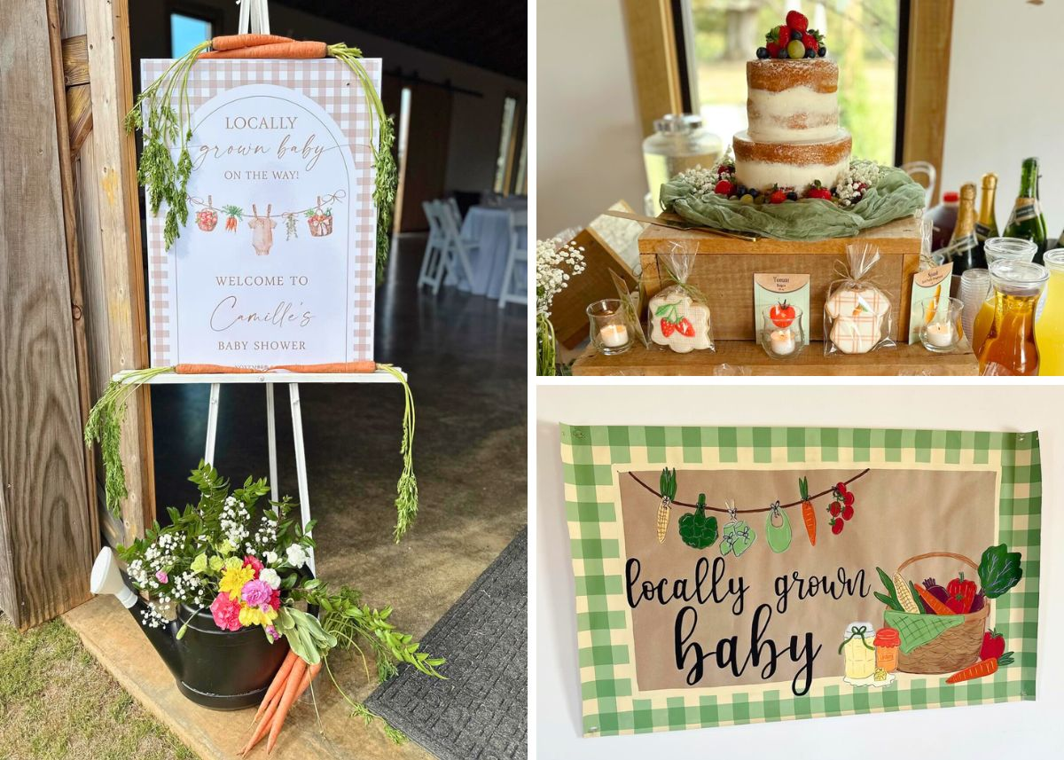 Locally Grown Baby Shower Theme